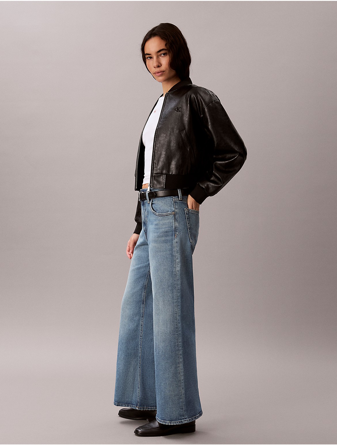 CALVIN KLEIN Calvin Klein Ultra High Rise Wide Leg Jeans